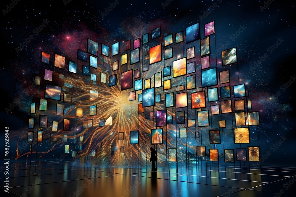 Image Classification A stunning illustration depicting the process of ...