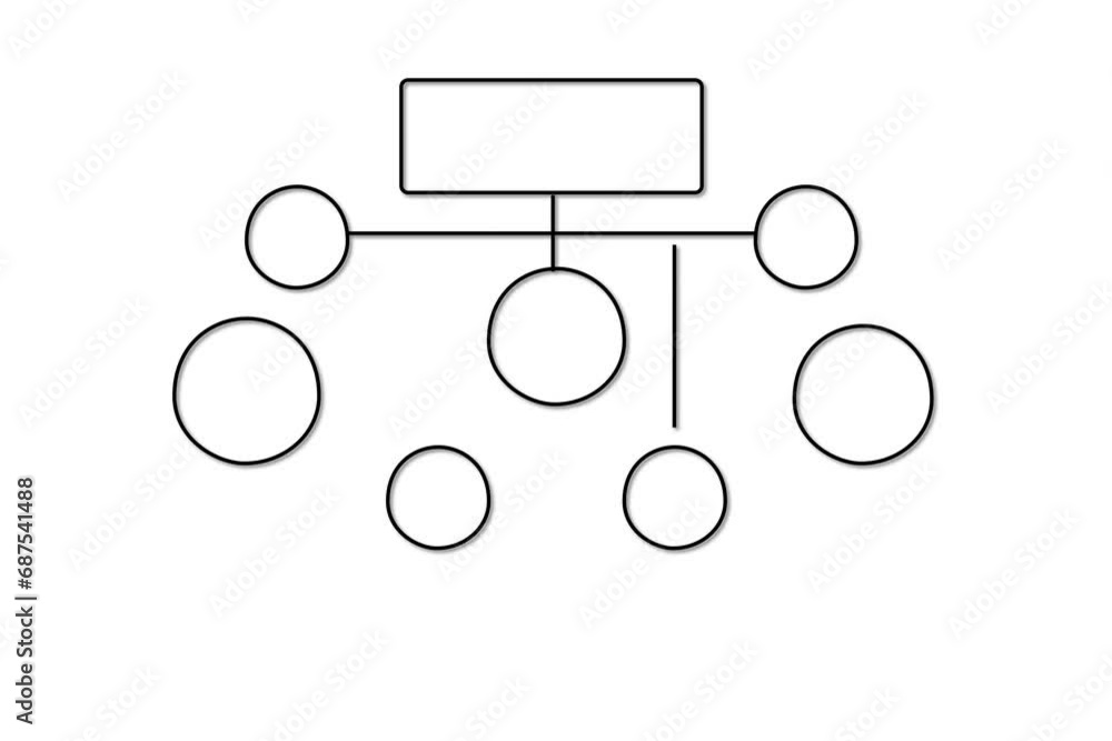 Block diagram, analysis scheme, flow chart self drawing animation. Animated infographics. Stock ...