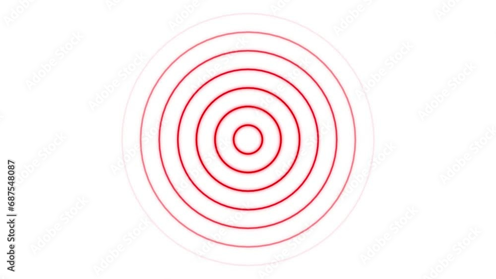 Radio wave background. Radio station signal. 4k animation . Stock Video ...