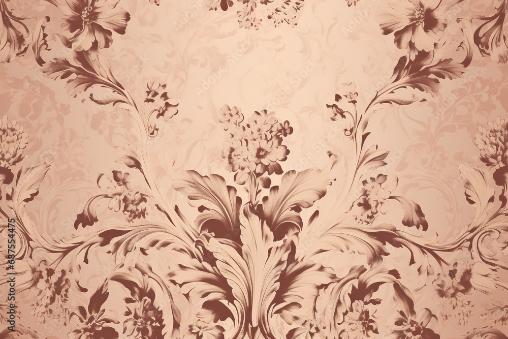 Graphic resources. Abstract rococo style texture background with copy ...