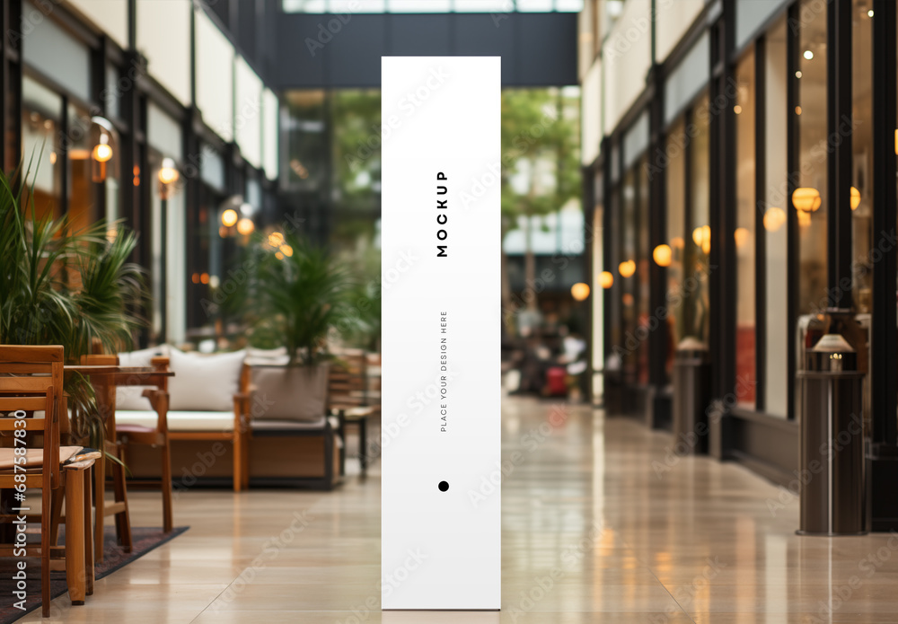 Vertical Poster Mockup Generated with AI Stock Template | Adobe Stock