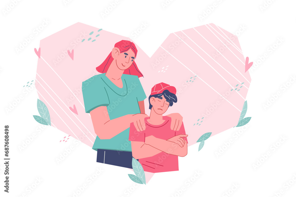 Banner design for child therapy and family psychology with adult and ...