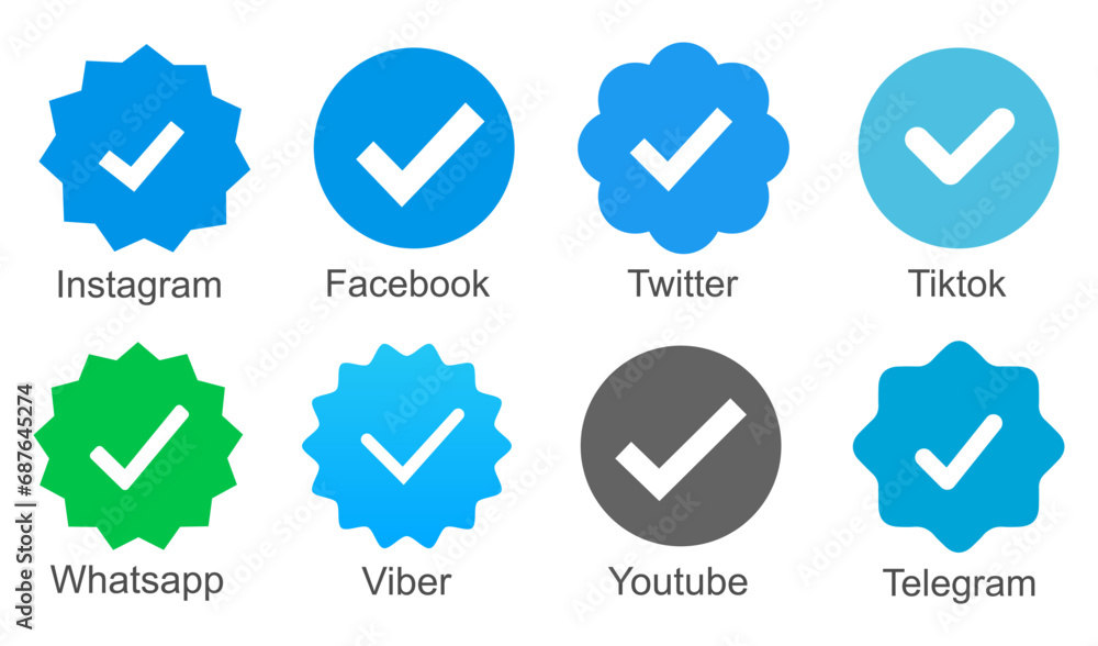 Instagram, Facebook, Twitter, Tiktok, Telegram, Whatsapp, Viber ...