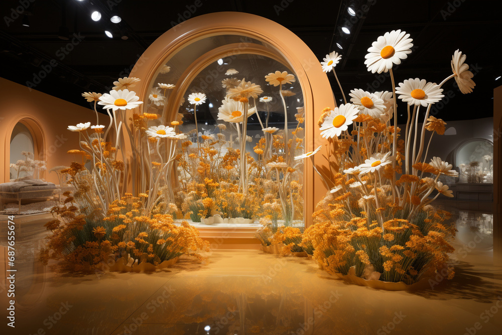 Explore the unique concept of a daisy-themed pop-up shop, where each ...