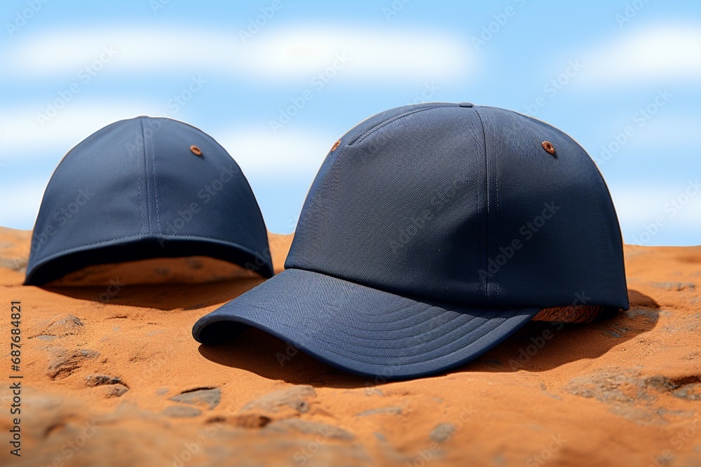 Hat mockup template for presenting custom designs and brand logos Stock ...