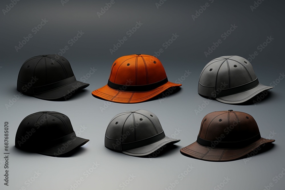 Hat mockup template for presenting custom designs and brand logos Stock ...
