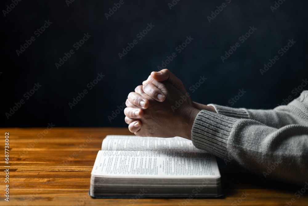 Christian life crisis prayer to god. Woman Pray for god blessing to ...