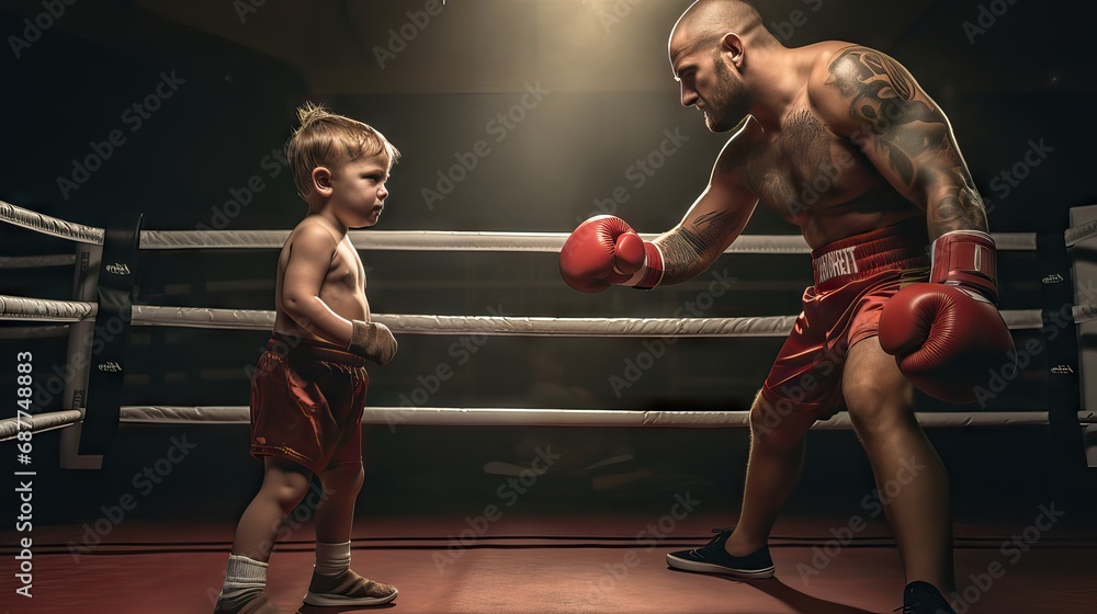 toddlers engaging in a boxing match, displaying remarkable attitude and ...