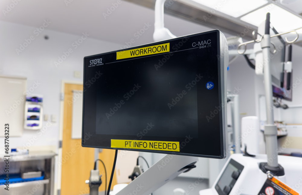 Chicago, IL, USA, December 3, 2023, hospital airway equipment ...