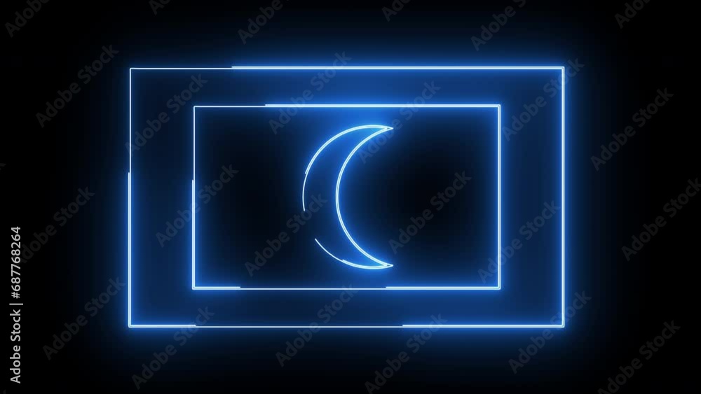 Maldives country flag animation with glowing neon saber effect Stock ...