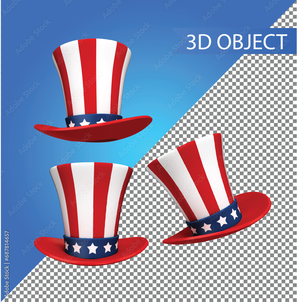 4th july calendar with holiday elements. Festive art object for usa ...