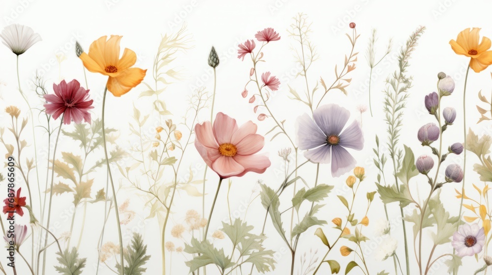 Dainty Abstract flower Bright and cute colors pattern, simple, neutral ...