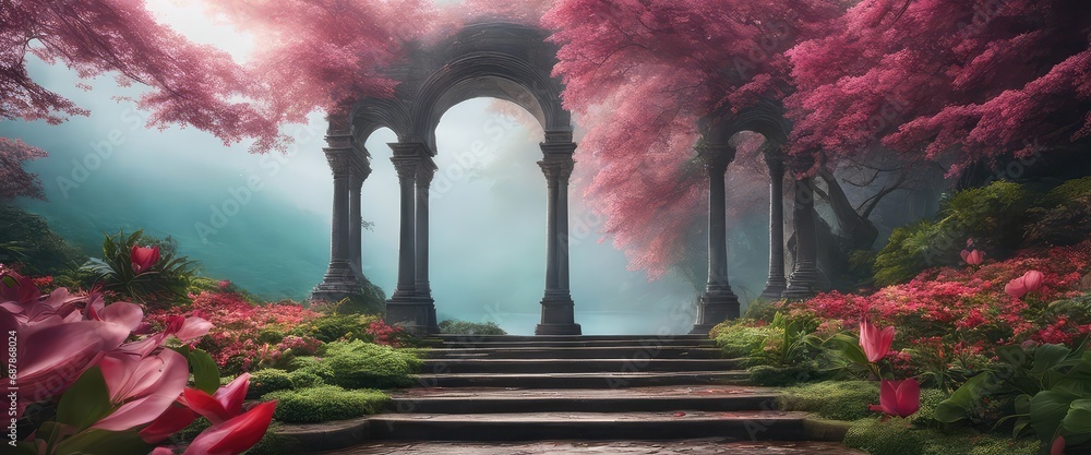 Wedding backdrop, maternity backdrop, spring, Arch, Gate, Fairytale ...