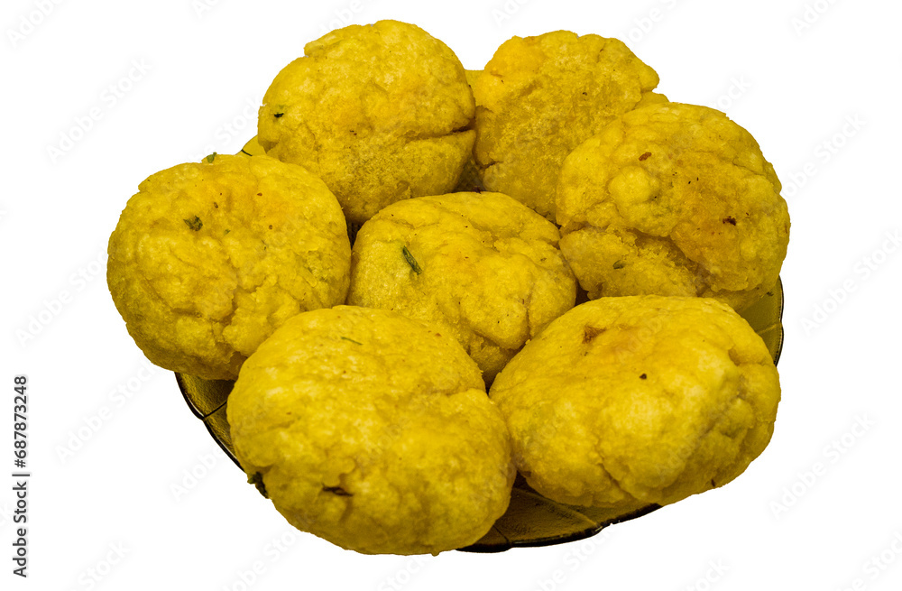 Gentur or Deblo is Indonesian snack made from steamed cassava and then ...