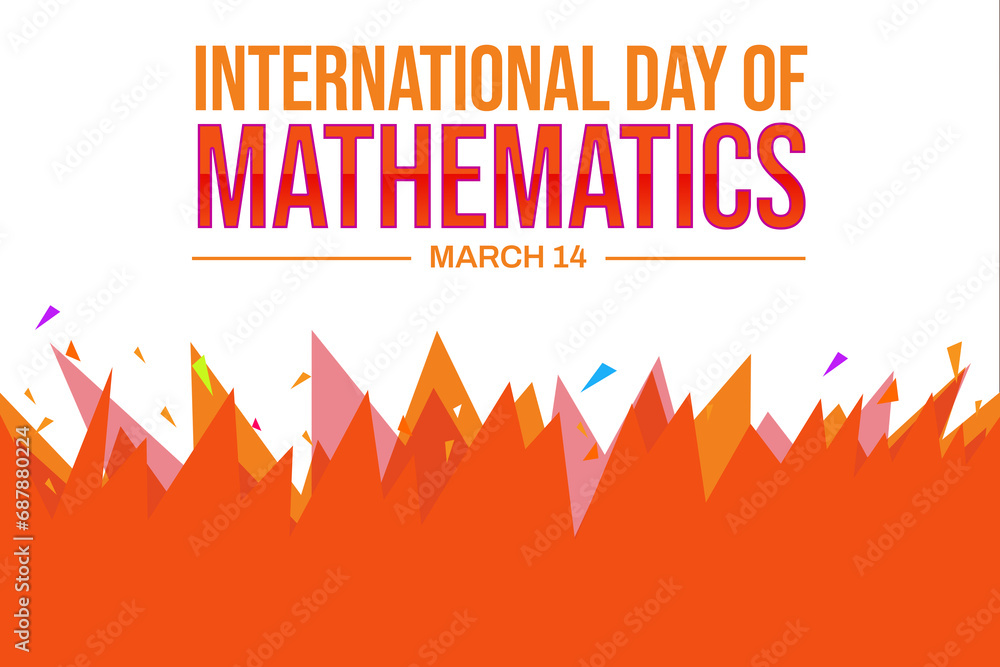 International Day of Mathematics Wallpaper with different color shapes ...