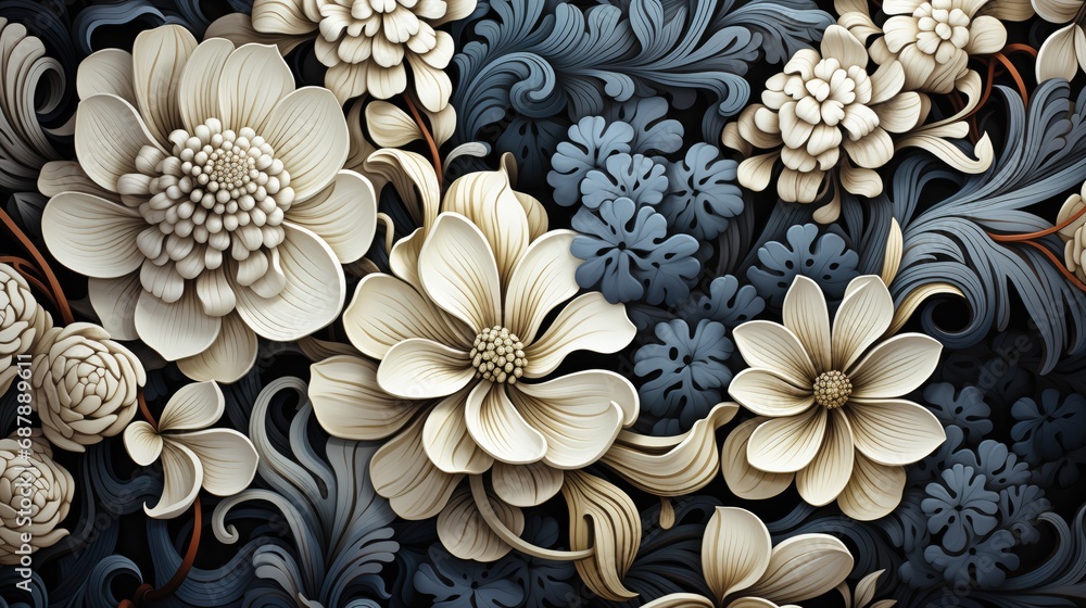 Zentangle Style Backgrounds showcase intricate black-and-white patterns ...