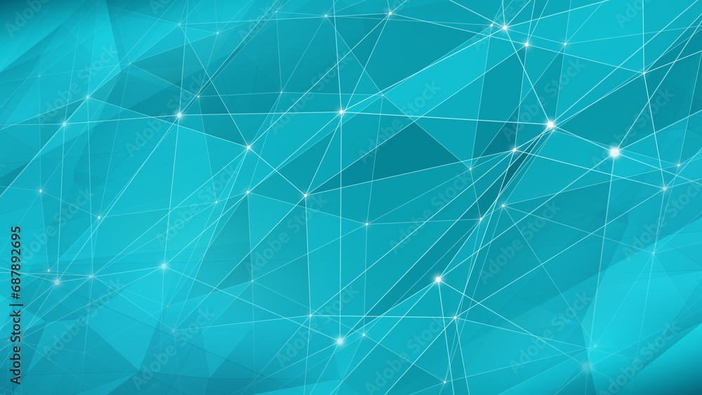 Connected Lines Abstract Background Of Interconnected Triangles And Geometric Shapes Forming