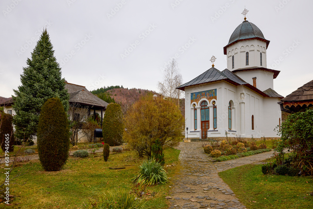 Valeni, Arges- Romania 02 December 2023. (Valeni Monastery - Assumption ...