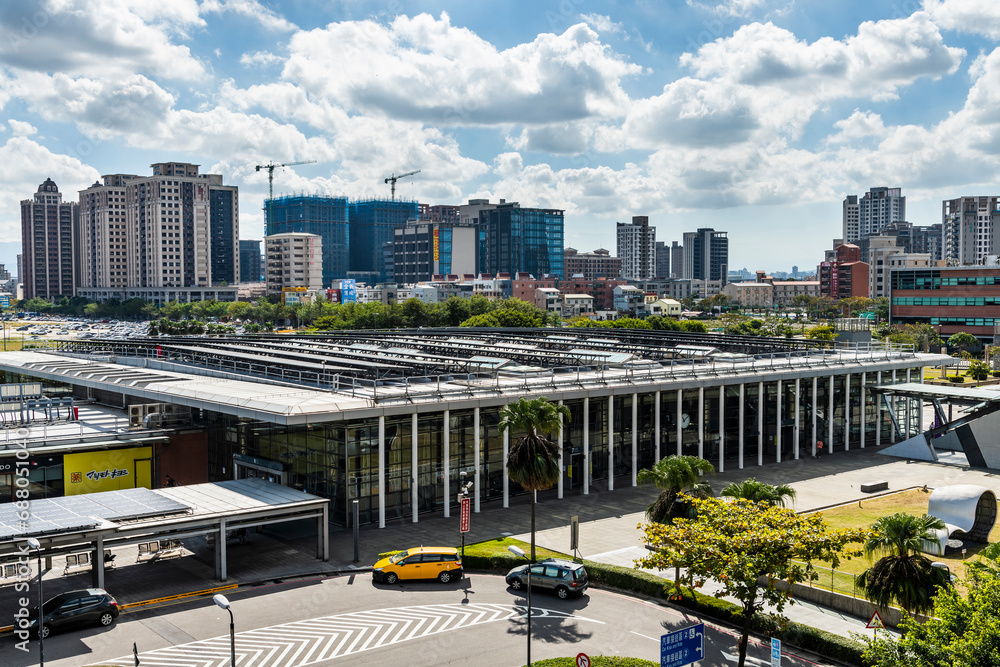 Taoyuan, Taiwan- November 21, 2023: Building view of Taiwan High Speed ...