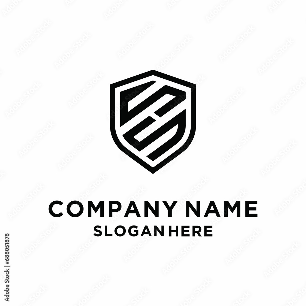 Letter S security logo technology for your company, shield logo for ...