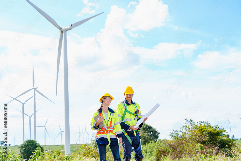 Architectural Engineering working and maintenance with wind turbine ...
