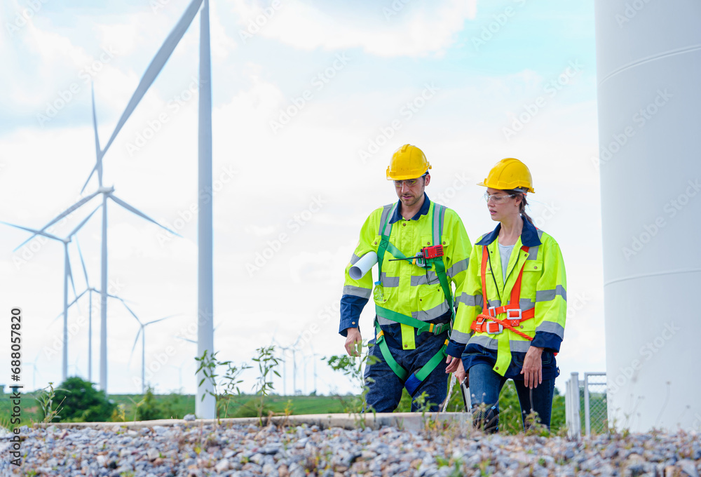 Architectural Engineering working and maintenance with wind turbine ...