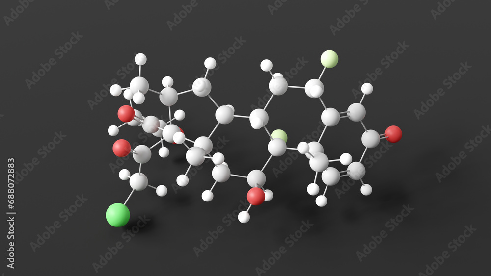 ulobetasol propionate molecular structure, synthetic glucocorticoid ...