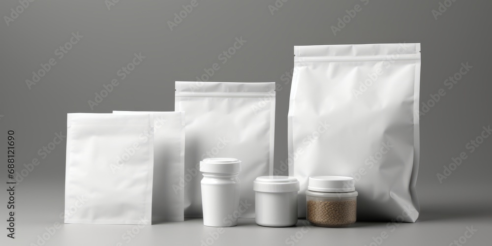 product template mockup white creative design Realistic blank stand up ...