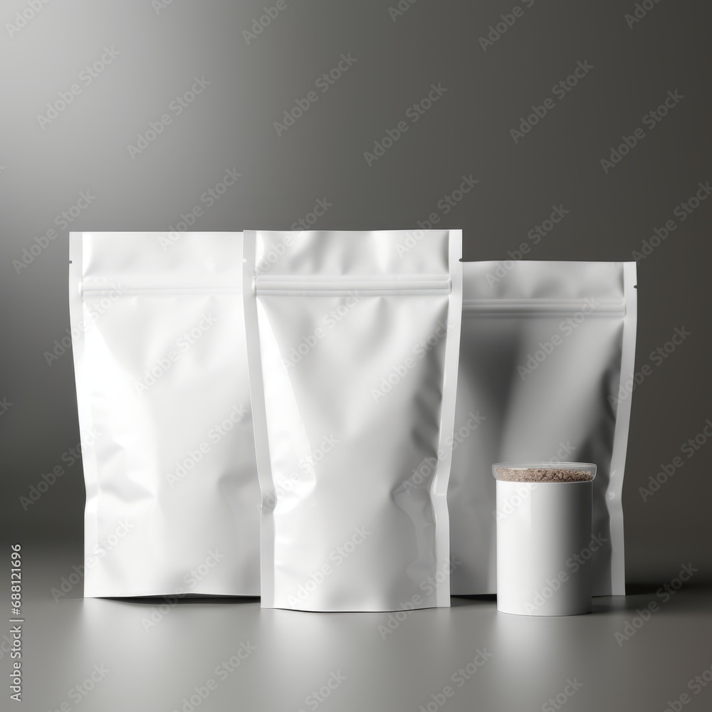 product template mockup white creative design Realistic blank stand up ...