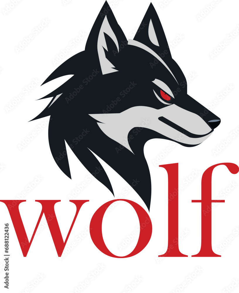 wolf head icon, Wolf symbol, Wolf logo design vector template, Wolf ...
