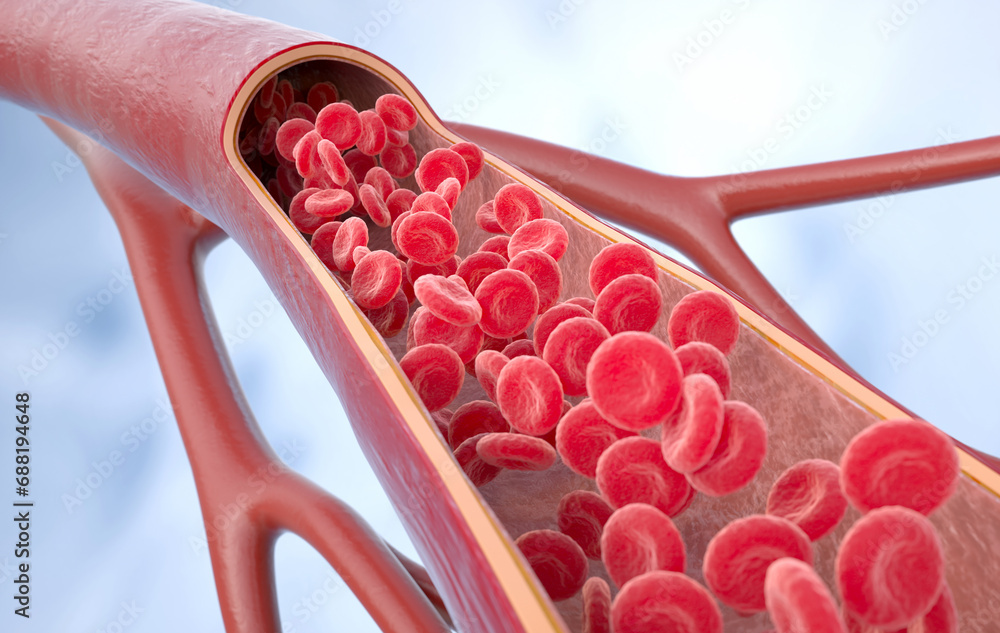 Poster Healthy arterial cross-section blood flow – Wall Art | UkPosters