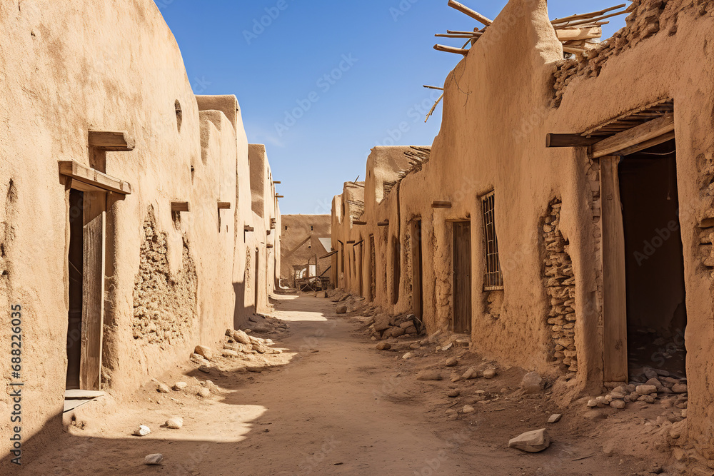 Document the traditional mud-brick architecture of the historic city of ...