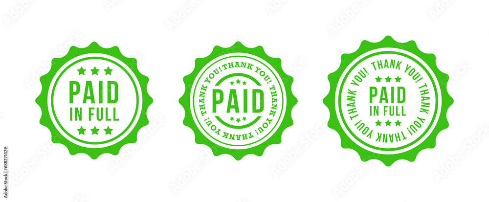 Paid stamp payment stamp in grunge for business finance and paid sign ...