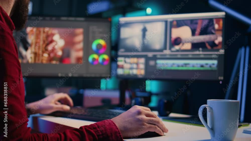 Video editor showcasing his experience with 3D special effects and ...