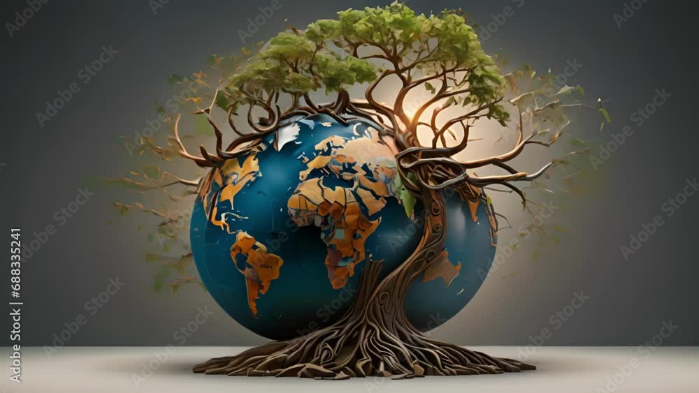 A stylized tree with branches reaching out and connecting to different ...