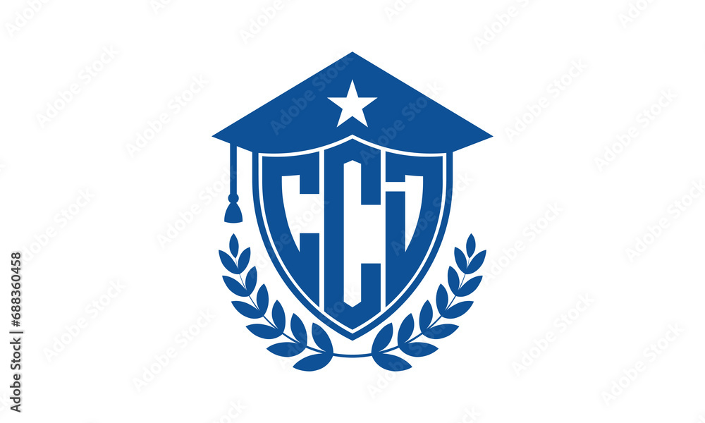 CCD three letter iconic academic logo design vector template. monogram ...