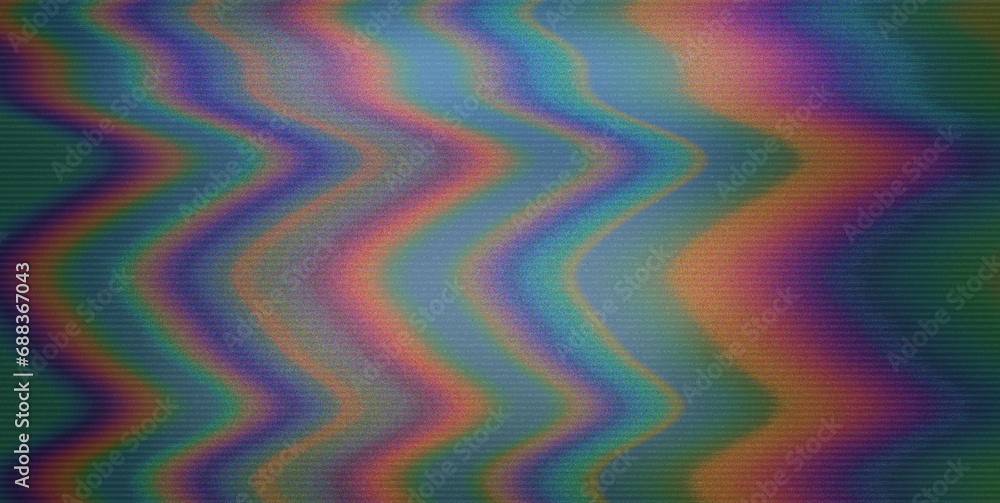 Glitched flickering background, exhibiting distortion, noise, and ...