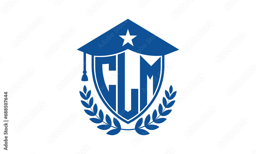 CLM three letter iconic academic logo design vector template. monogram ...