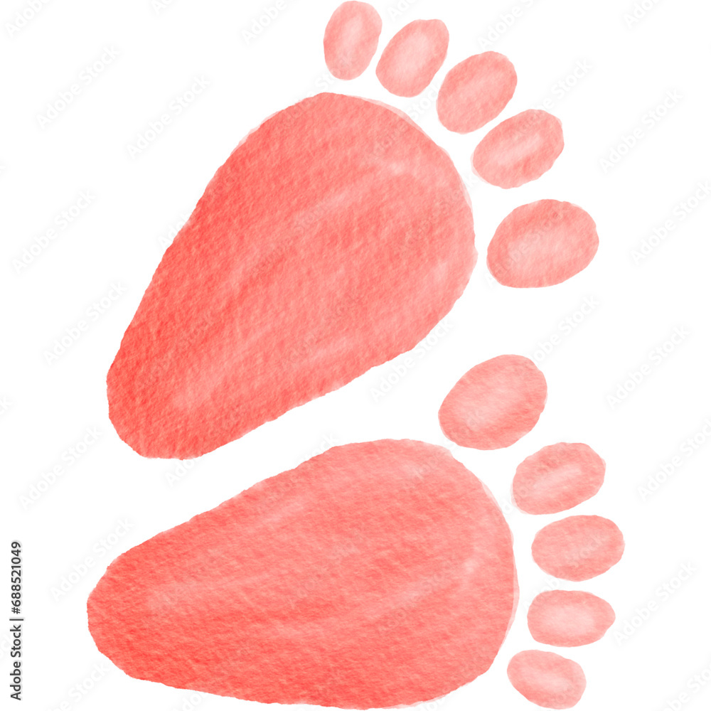 Little Feet PNG Transparent, Drawing Little Feet, Baby Footprints ...