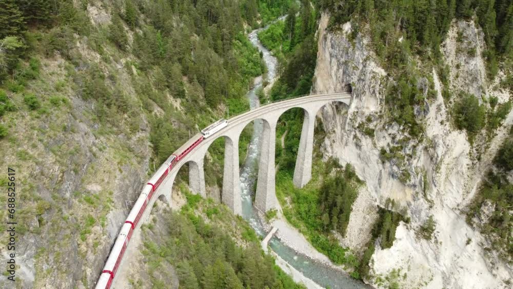 Mesmerizing 4K Footage Captures the Majestic Glacier Express crossing ...