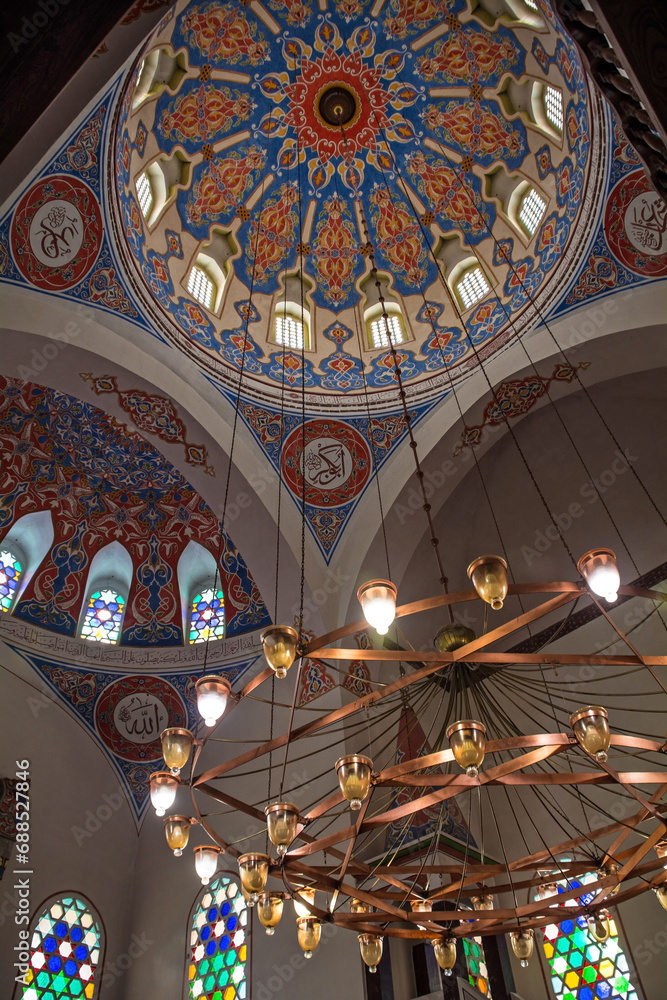 The dome of the landmark Ferhat Pasha Mosque in Banja Luka, Republika ...