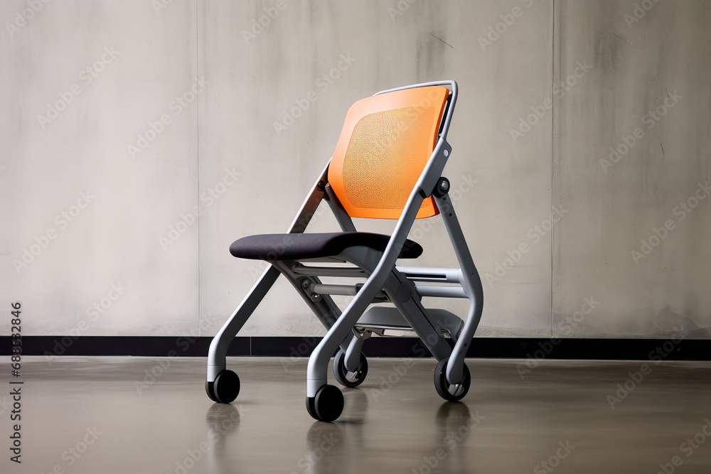 An image featuring a collapsible office chair designed for small urban ...