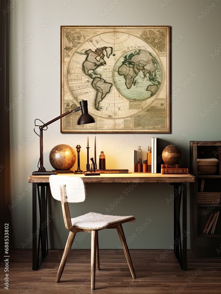 Time Travel Through Cartography: Historical Map Wall Art Featuring ...