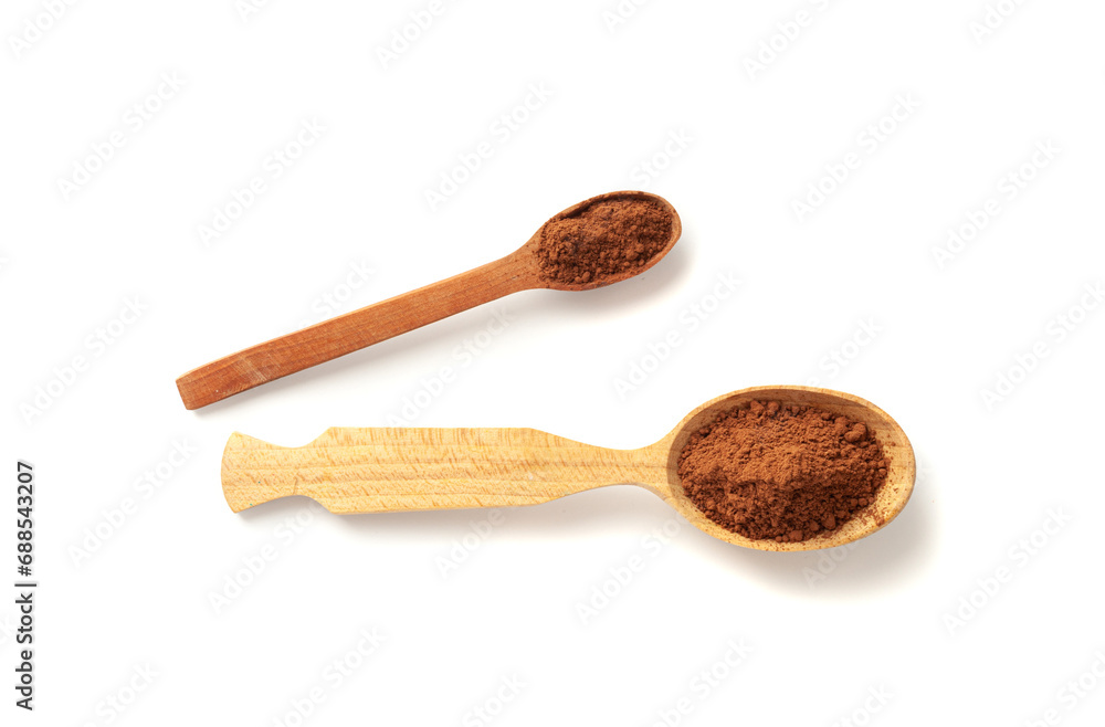 Cocoa Powder Isolated, Cacao Dust Pile, Dry Ground Cocoa Beans, Cocao ...