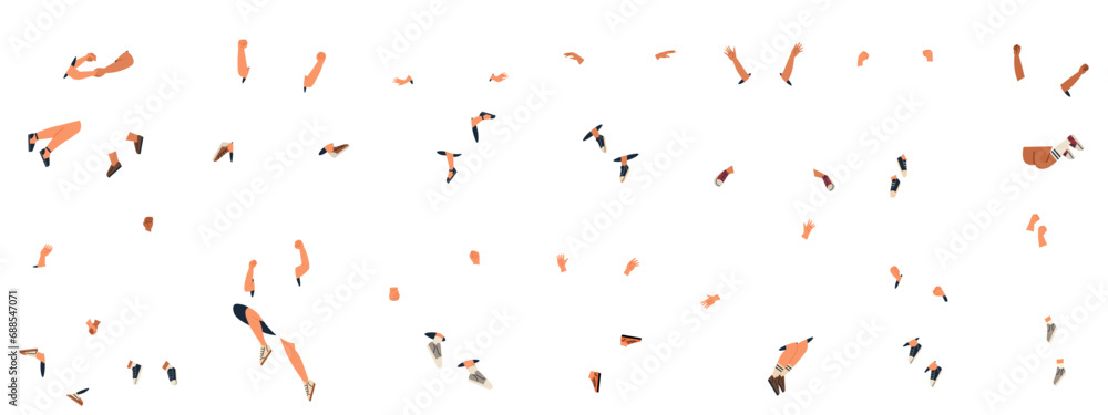 Body part vector illustration. The anatomical position is reference ...