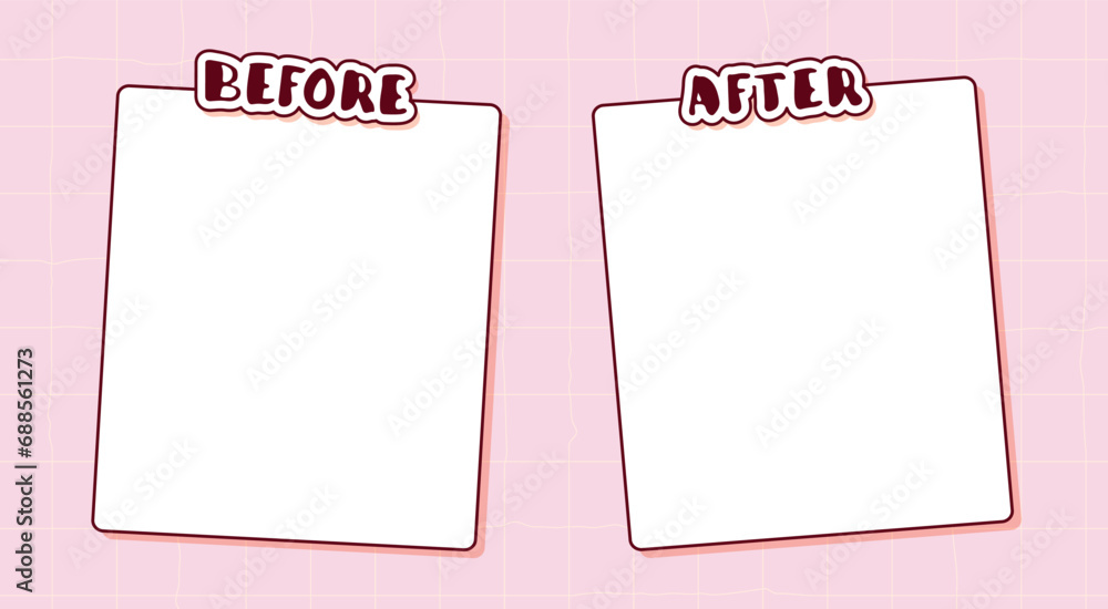 Before and After template. Comparison background for graphic design ...