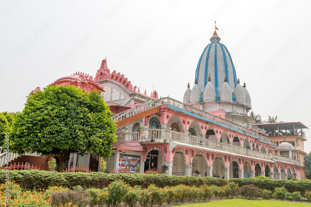 iskcon siliguri hindu god temple. modern hare krishna temple with ...