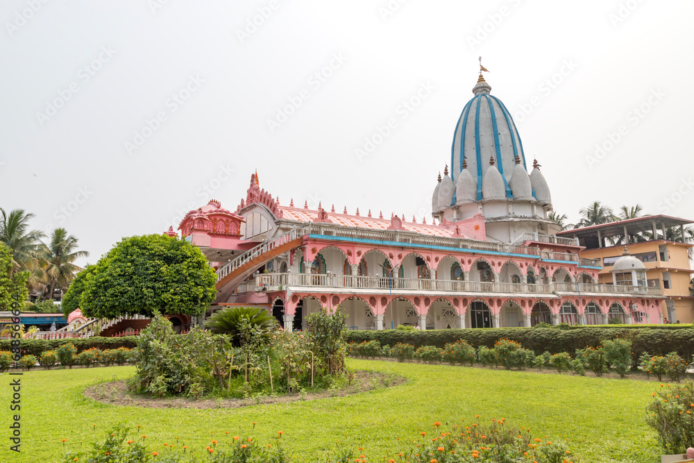 iskcon siliguri hindu god temple. modern hare krishna temple with ...
