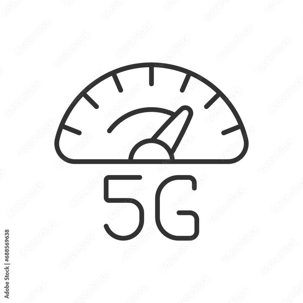 5g speeds speedometer icon line design.5g, speeds, Speedometer, Speed ...
