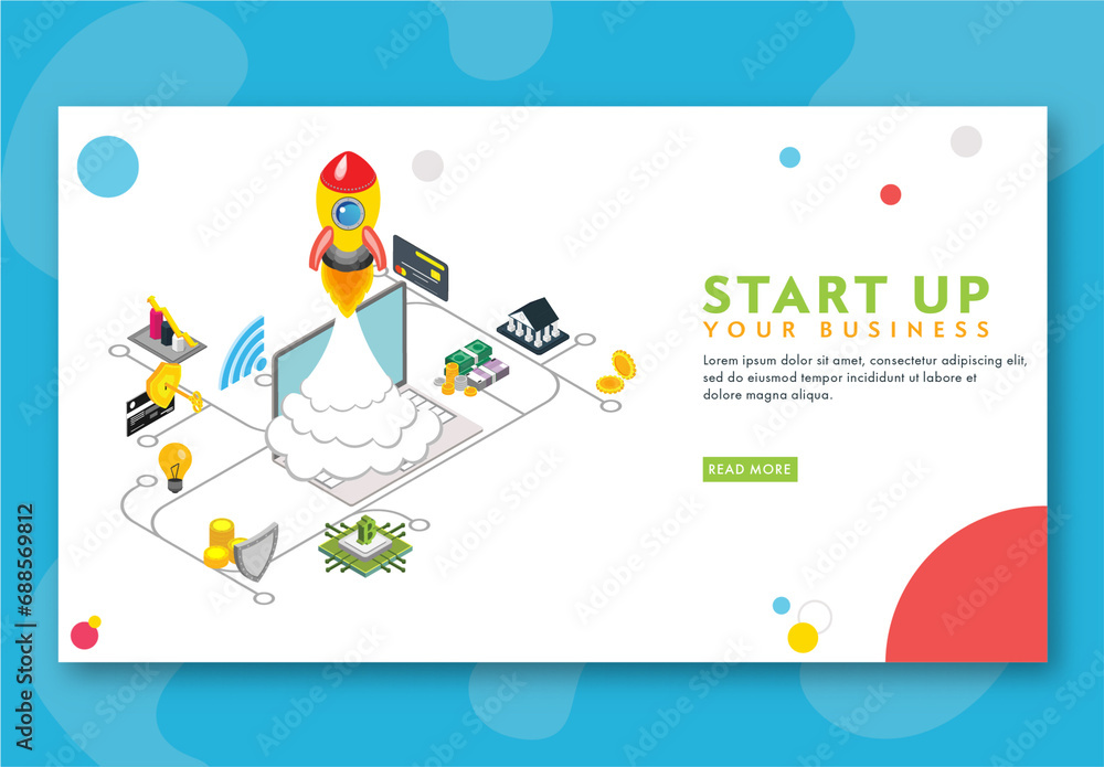 Startup Your Business Concept Based Landing Page with Launching a ...